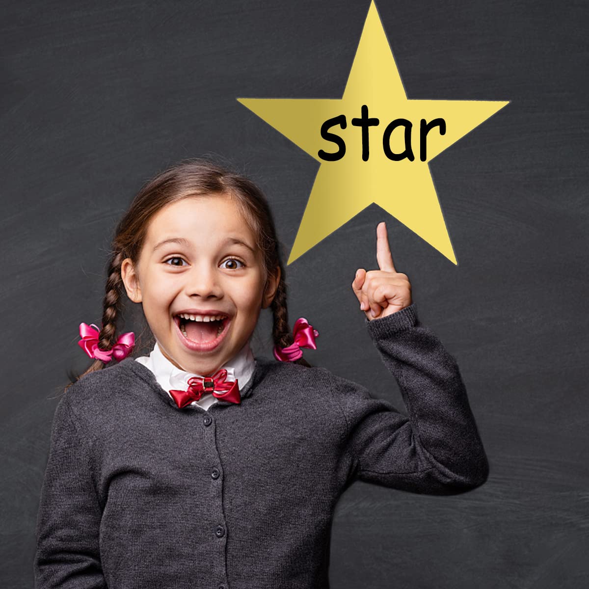 30 Pcs Star Cutouts Double Printed Paper, Star Cutouts Paper, 11 Inch Stars Decoration for Wedding Party Classroom Table DIY Decoration (Gold)