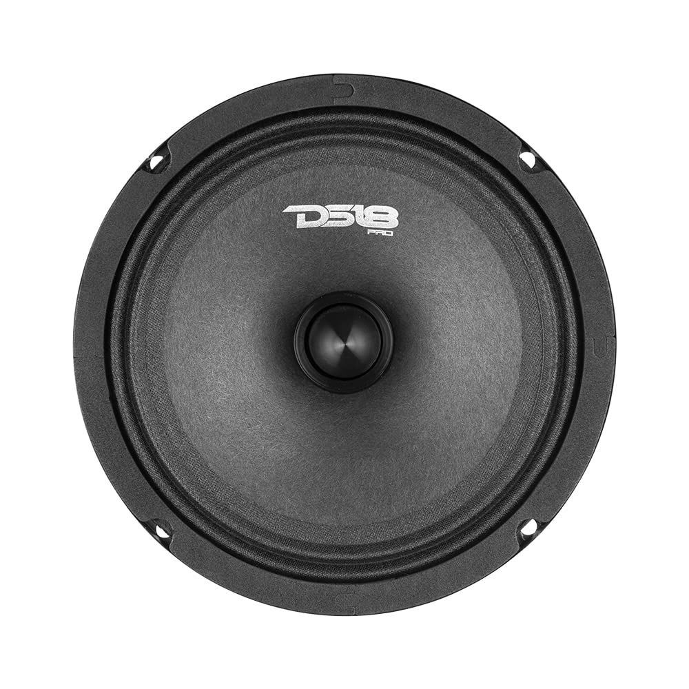 DS18 Bundle Car Speakers - 4X 6.5 Loudspeaker with Bullet 4-Ohm 120 Watts Peak & 4X 3β PRO Aluminum Super Bullet Tweeter 240 Watts Peak with Built in Crossover - Pro Car Audio Package Mid and High