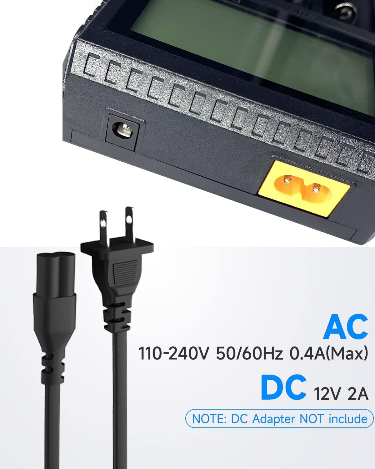 IMREN 18650 Capacity Tester,18650 Battery Charger with Discharge & Testing Function, 21700 Battery Charger with LCD Screen Display Capacity Suit for 18650 21700 20700 1.2V Ni-MH/Ni-CD LiFePO4 Battery