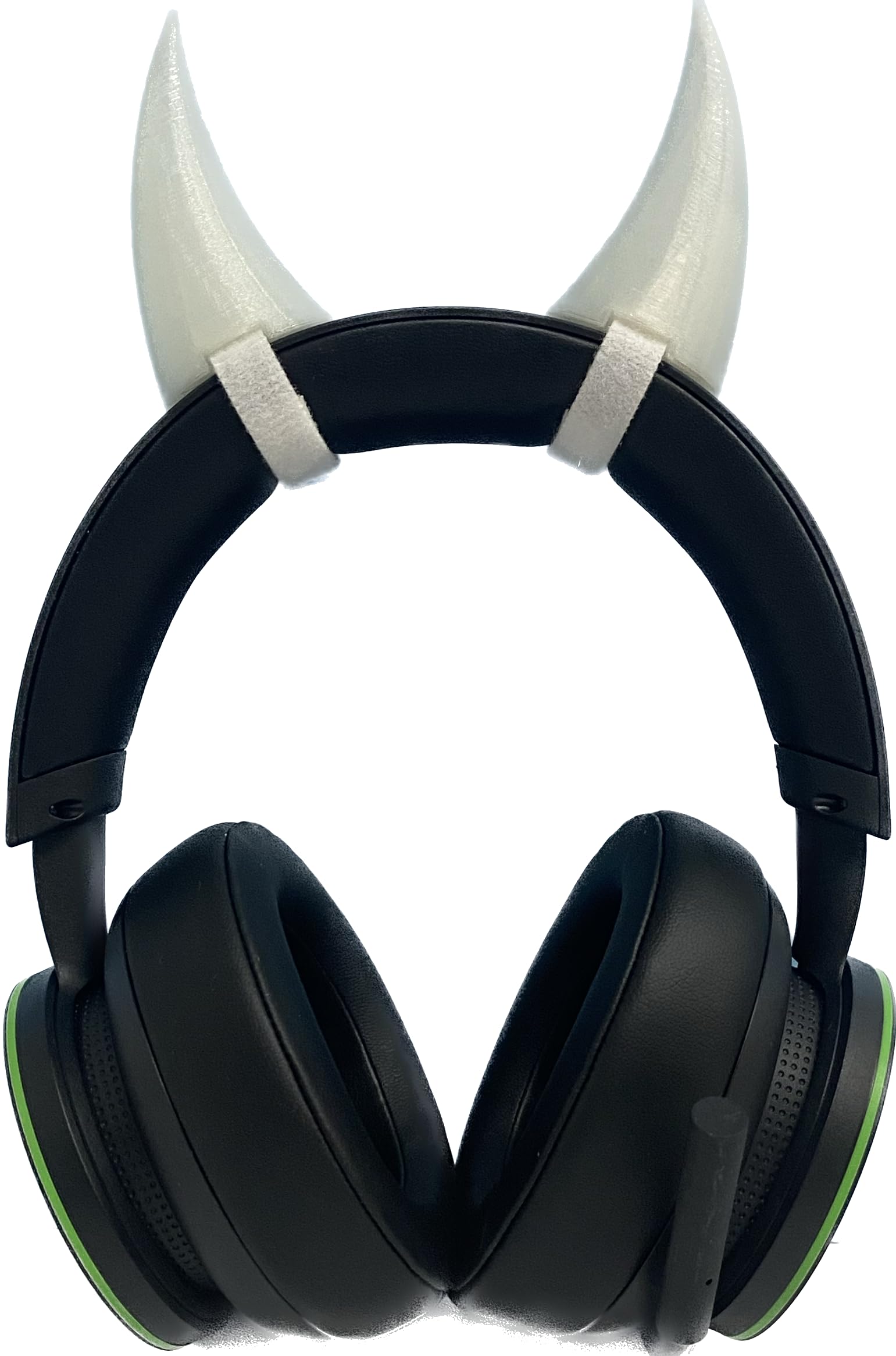 2x demon horns for Headset/Cosplay - Made In USA -16 Colors Combos (Glow N Dark)