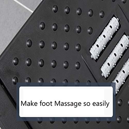 TiKeDa Foot Rest for Under Desk at Work Adjustable,Office Chair Foot Rest with Massage Surface and Roller,Pressure Relief for Comfort,6 Height Adjustable,Ergonomic Tilted Foot Stool for Home,Office