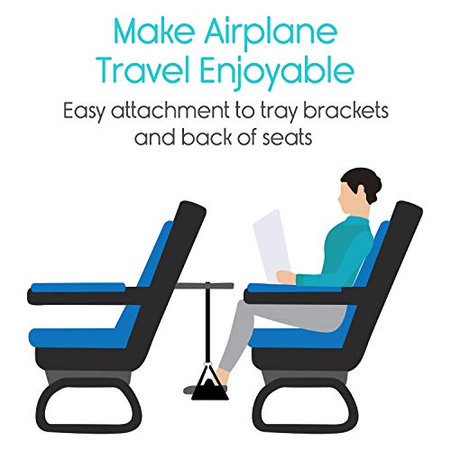Vive Airplane Foot Rest (Plus Sleep Mask) - Elevated Leg Hammock for Airlines, Travel and Home - Adjustable Foot Sling for Under Office Desk, Flights and Train - Portable Cushion with Carrying Case