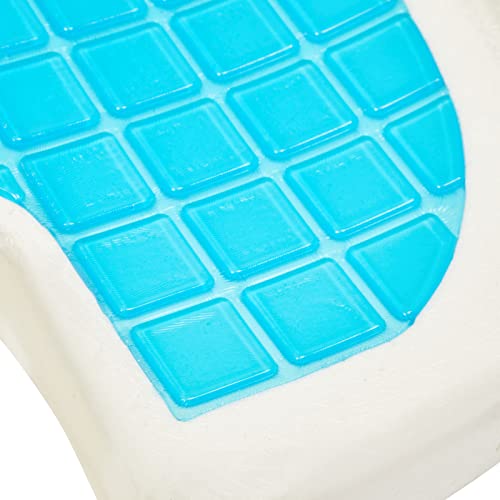 WellBrite Gel Foam Ergonomic Seat Cushion for Office Chair and Back Comfort (17 x 13.5 x 2.5 in)