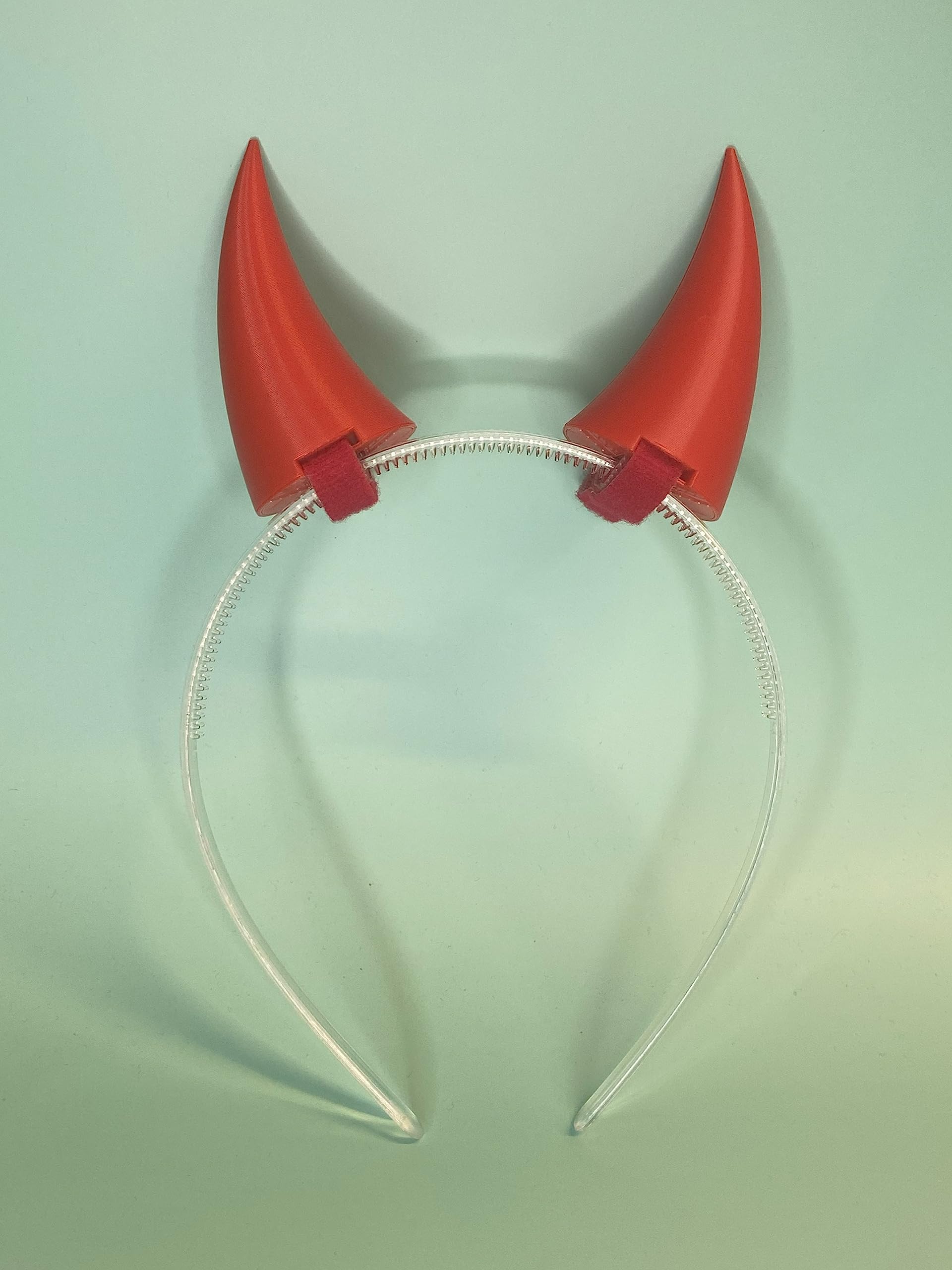 2x demon horns for Headset/Cosplay - Made In USA -16 Colors Combos (Glow N Dark)