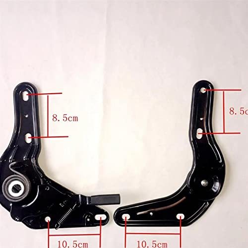 Adjuster DIY Steel Sturdy 90-180 Angle Adjustment Replacement Heavy Duty Mounting for Office Chair Gaming Seat Fitment, Black