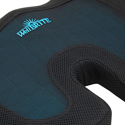 WellBrite Gel Foam Ergonomic Seat Cushion for Office Chair and Back Comfort (17 x 13.5 x 2.5 in)