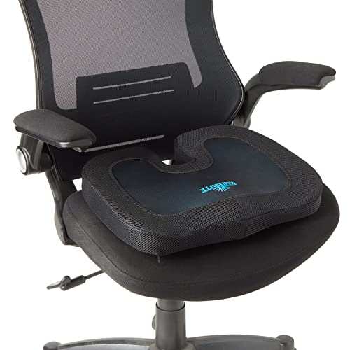 WellBrite Gel Foam Ergonomic Seat Cushion for Office Chair and Back Comfort (17 x 13.5 x 2.5 in)