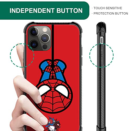 Cvkoyhl Case Compatible with iPhone 12 Case, Hero Man 006 Pattern Design Case for iPhone 12 Pro Cases for Anti-Fall and Shockproof Girl boy Gift Mobile Phone case