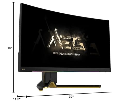 MSI MEG 342C QD OLED, 34" Curved Gaming Monitor, 3440 x 1440 (UWQHD), OLED, 0.1ms, 175Hz, FreeSync Premium, HDR 400, HDMI, DP Port, USB Type C, Tilt, Height