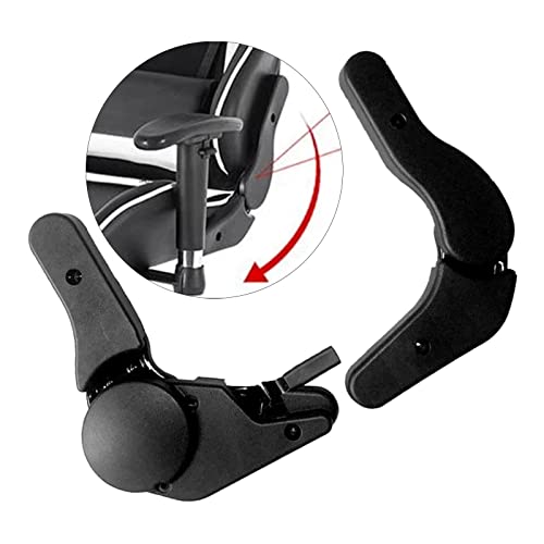 Adjuster DIY Steel Sturdy 90-180 Angle Adjustment Replacement Heavy Duty Mounting for Office Chair Gaming Seat Fitment, Black
