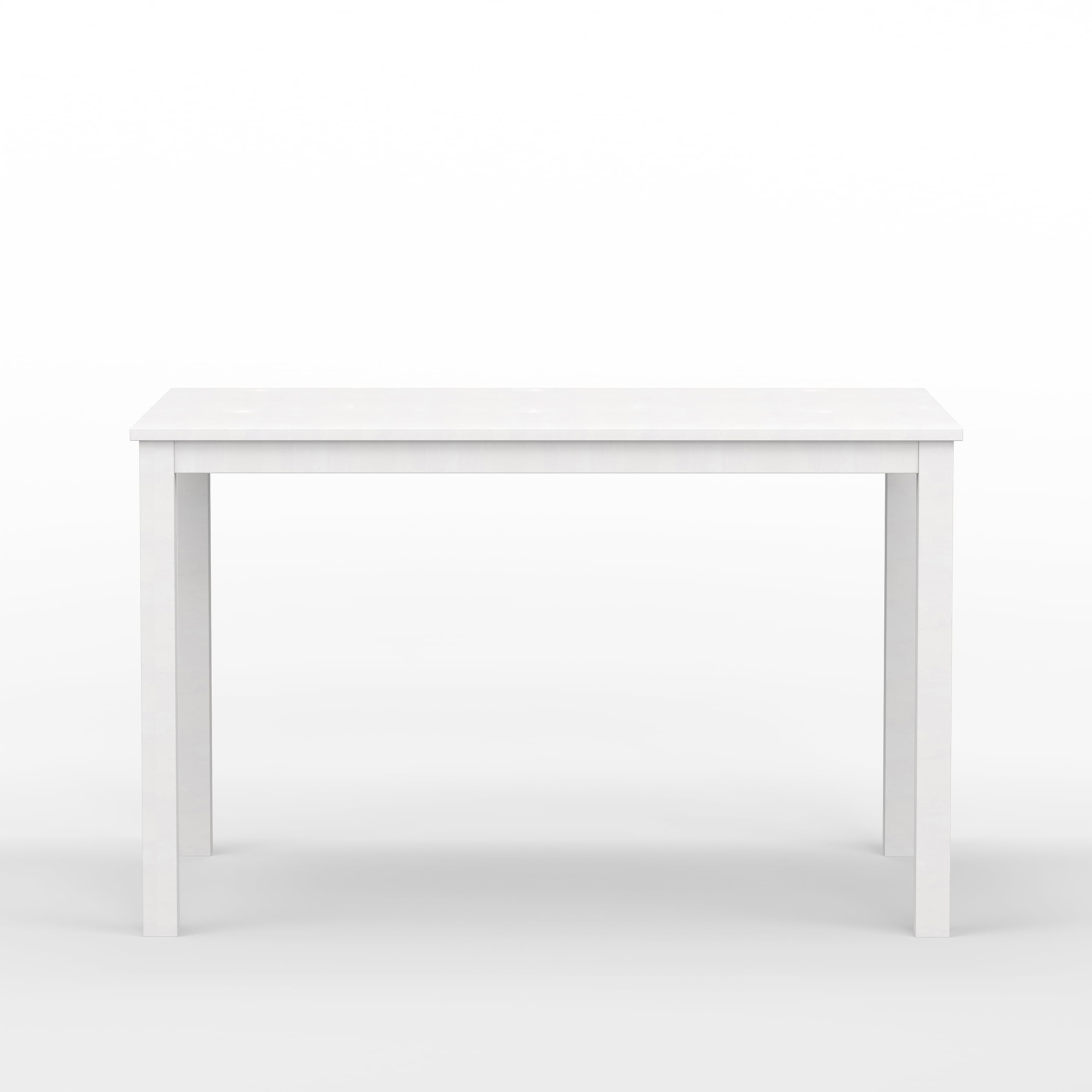 Glenwillow Home 48" Rectangular Solid Wood Dining Table in White