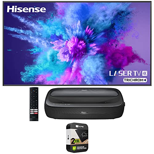 Hisense 100L9G 100" Laser TV TriChroma 4K Projector & DLT100B 1.0 Gain ALR Screen Bundle with 2 YR CPS Enhanced Protection Pack