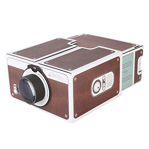 Mini DIY Smartphone Projector Screen Amplifier for Home Theater Portable Smart Mobile Phone Projector Home Cinema Projector