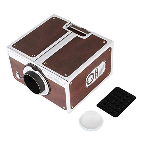 Mini DIY Smartphone Projector Screen Amplifier for Home Theater Portable Smart Mobile Phone Projector Home Cinema Projector