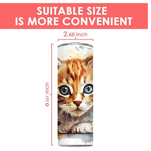 Deitybless Sublimation Tumblers bulk 20 oz Skinny,Stainless Steel Double Wall Insulated Straight Sublimation Tumbler Cups Blank White with Lid,Polymer Coating for Heat Transfer