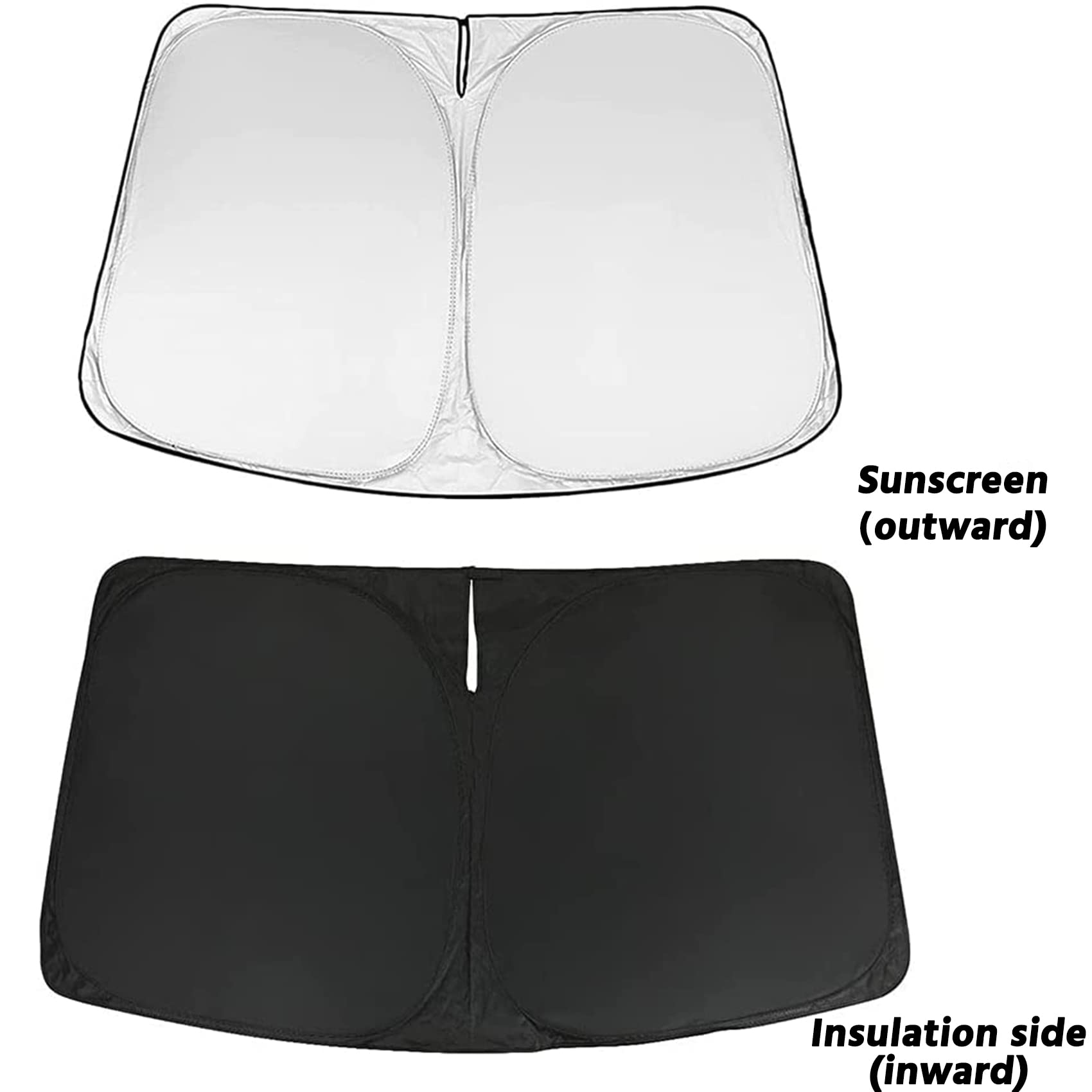 Jupetory Window Sunshade for Honda Accord 2018-2024 Windshield Sun Shade Visor Protector Blocks UV Rays- Foldable Front Sun Shield Protector
