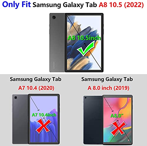 Dream Mushroom Case for Samsung Galaxy Tab A8 10.5 Inch 2022, Shockproof PU Leather Folding Stand Slim Case with Auto Sleep/Wake for Galaxy Tab A8 2022 Model SM-X200/X205/X207