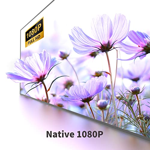 WEWATCH V70S Native 1080P Projector, with PCF1 Web Camera,500 ANSI Lumen 20,000LM 5G WiFi Bluetooth Projector for Indoor Office, Full HD Home Theater Movie Projector, Portable Video Projector