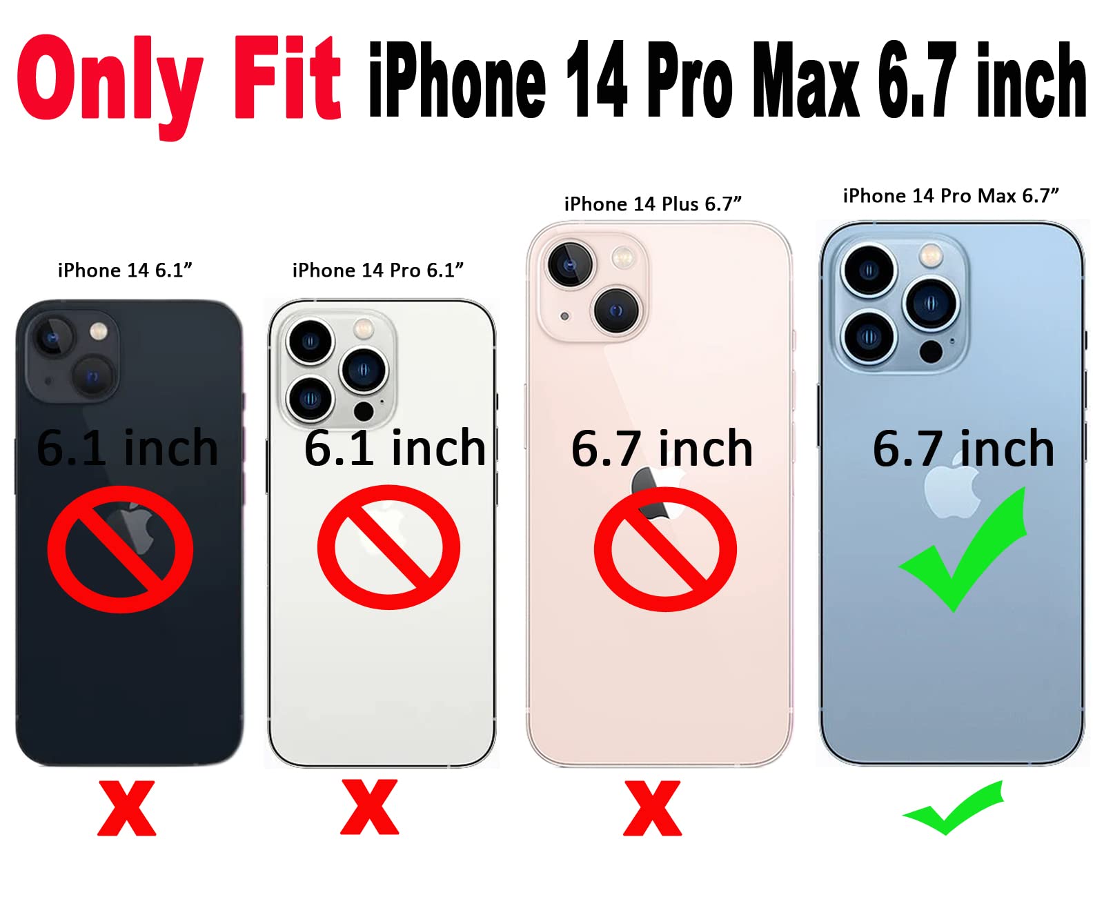 Qokey for iPhone 14 Pro Max Case 6.7 inch,Cute 3D Love Heart Wave Frame Soft TPU Sparkle Bling Laser Colorful Light Glitter Phone Case for iPhone 14 Pro Max for Women Girls Purple