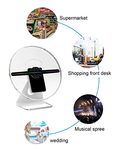 ROMIX 30cm Advertising Display 3D Holographic Led Fan Hologram Advertising Fan for 3D LCD Advertising Display ventiladores 3D