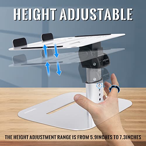 Laptop Stand for Desk,2 in 1,Multi-Angle Stand with Unique Structure Design,More Stability, Adjustable Notebook Stand for Laptop up to 17 inches,Compatible for MacBook Pro/Air, Surface Laptop, etc.