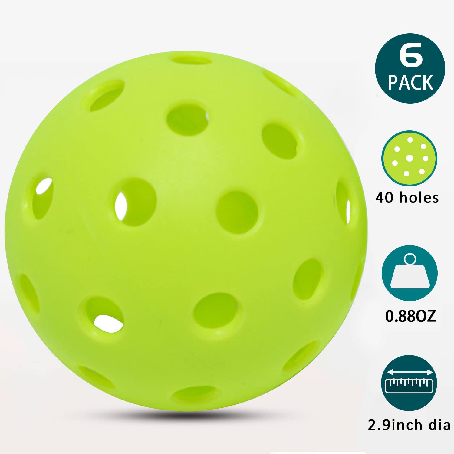 Hoverphenix Pickleball Set with Net for Driveway, Portable Regulation Size Pickleball Net System with 4 Fiberglass Paddles Set, 6 Outdoor Pickleballs, Carry Bag