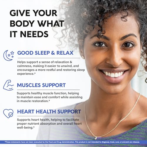 Magnesium Glycinate 500 mg - Chelated Supplement - 98% High Absorption - Support for Sleep, Muscle & Heart Health - Made in USA, Lab Tested & Non-GMO - 120 Capsules
