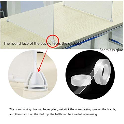 Classroom Desk Dividers for Students,esktop Office Partitions, Schools Desk Partitions, Suitable for Schools Classroom, Restaurants, Offices, Easy to Install (Single 11.8"x17.7") (10PCS)