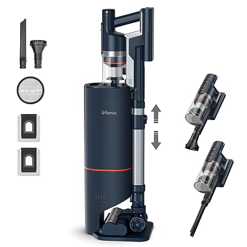 Ultenic FS1 Cordless Vacuum Cleaner with All-Around Station, 30Kpa Powerful Stick Vacuum, Max 60 Mins Runtime, Self Emptying with 3L Dust Bag, Vacuum Cleaners for Home, Hardwood Floors Carpet Pet Hair