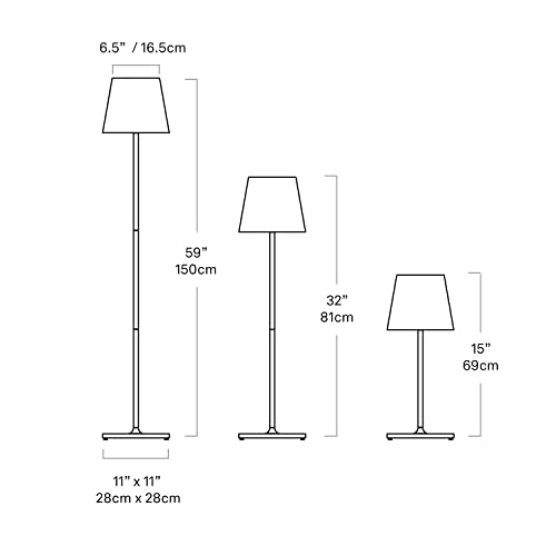 Zafferano - Poldina PRO XXL Floor/Table Lamp White