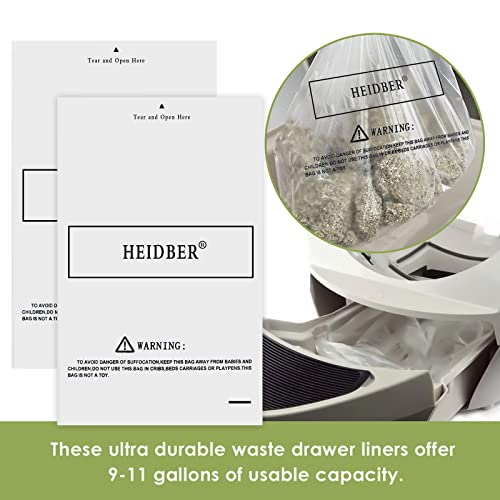 Cat Litter Box Liner Bags 80-Pack Fit For Robot Litter Line Box Automated Waste Drawer Liners 9-11 Gallons of Capacity,Replacement Cat Bags