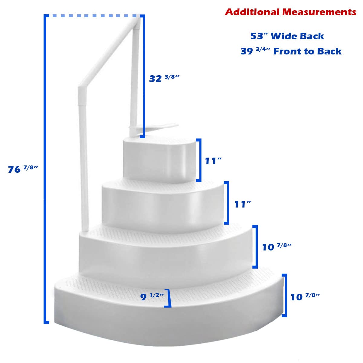 Aqua Select Resin Step in a Box Blue | Ultra Sturdy Steps…