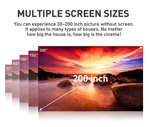 New 3D 4K Smart Mobile DLP Projector WiFi Bluetooth 1080P 8G Home Theater Cinema Mini Projector