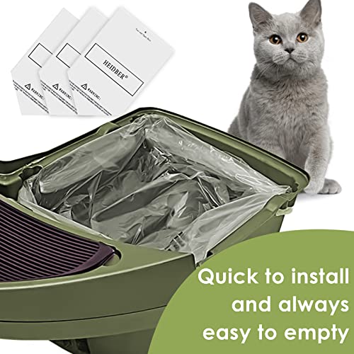 Cat Litter Box Liner Bags 80-Pack Fit For Robot Litter Line Box Automated Waste Drawer Liners 9-11 Gallons of Capacity,Replacement Cat Bags