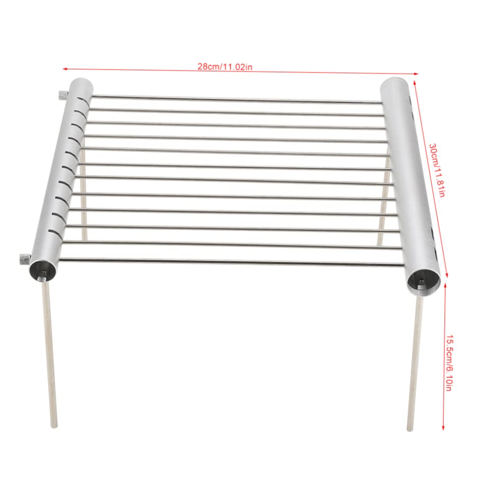 Portable Stainless Steel Folding BBQ Tube Outdoor Grill for Compact Camping and Backpacking - Perfect for Home Cookouts Too