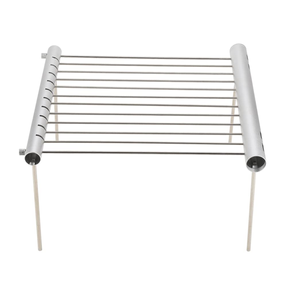 Portable Stainless Steel Folding BBQ Tube Outdoor Grill for Compact Camping and Backpacking - Perfect for Home Cookouts Too
