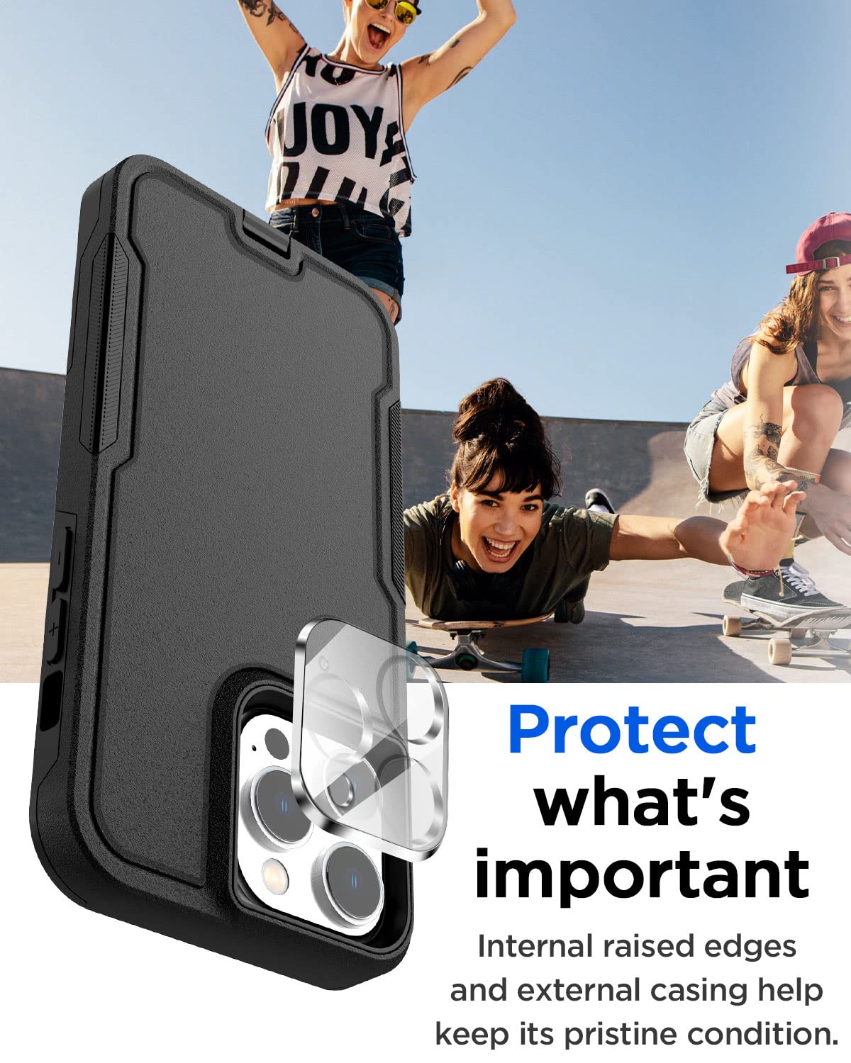 AICase for iPhone 14 Pro Max Case with Glass Screen Protector+Camera Lens,Heavy Duty Drop Protection Full Body Rugged Shockproof Military Protective Tough Durable Cover for iPhone 14 Pro Max 6.7"_8