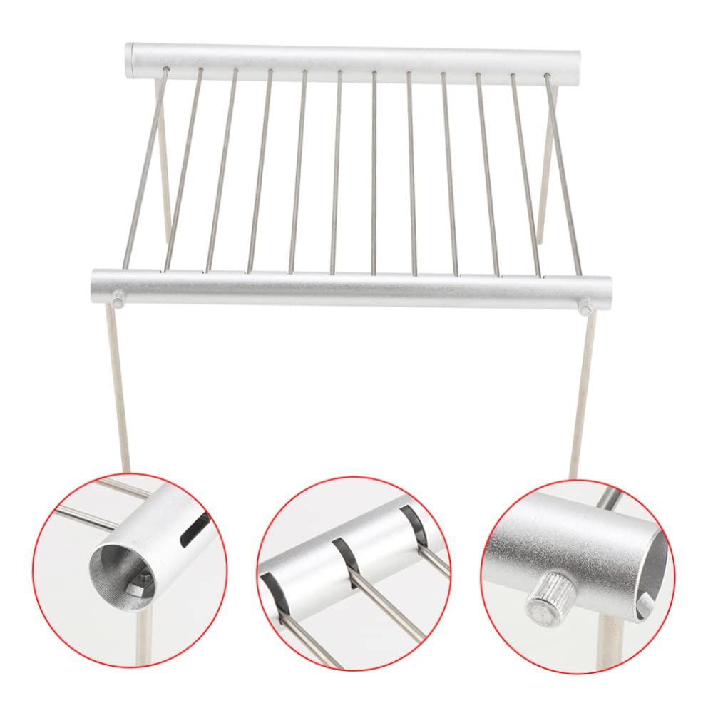 Portable Stainless Steel Folding BBQ Tube Outdoor Grill for Compact Camping and Backpacking - Perfect for Home Cookouts Too