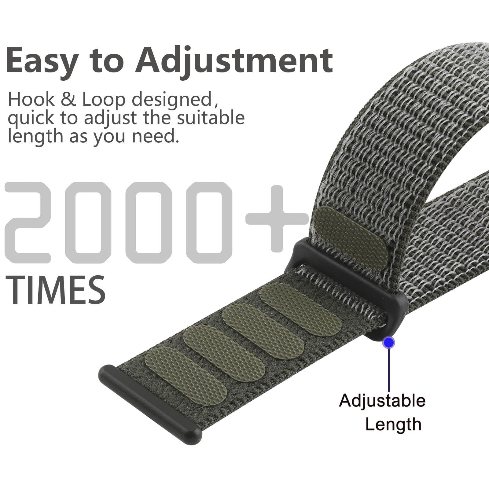 Lenrao Compatible with Apple Watch Bands for Men 44mm 45mm 42mm 49mm, Velcro Sport Stretchy Nylon Loop Braided Breathable Strap for iWatch Bands Men Series Ultra Se 10 9 8 7 6 5 4 3 2 1