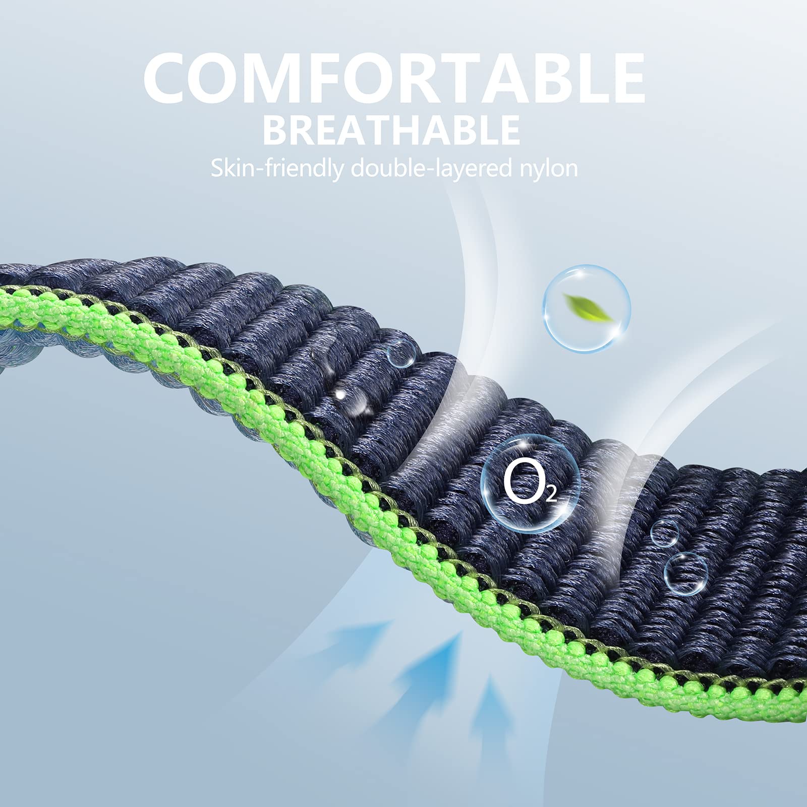 Lenrao Compatible with Apple Watch Bands for Men 44mm 45mm 42mm 49mm, Velcro Sport Stretchy Nylon Loop Braided Breathable Strap for iWatch Bands Men Series Ultra Se 10 9 8 7 6 5 4 3 2 1