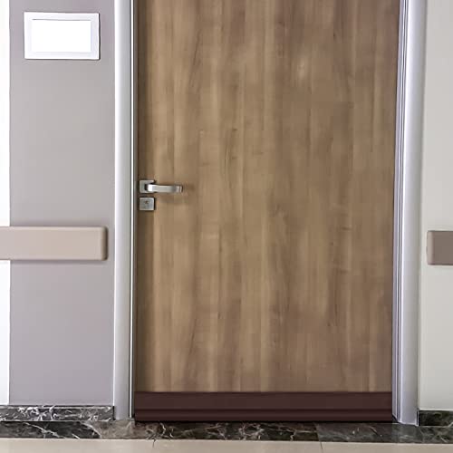 Aosivm Under Door Draft Stopper,Door Draft Blocker,Under The Door Draft Guard,Weather Stripping Noise Cold Air Blocker Window,Washable,Dust Proof,Removable,Adjustable Door Sweeps 38" (1Pc Coffee)