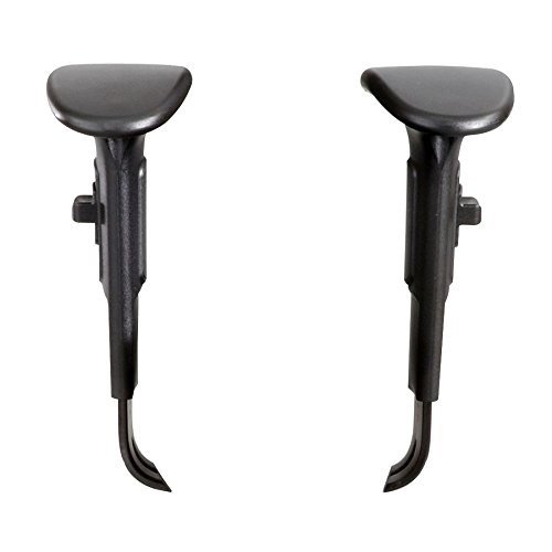 Safco Products 3399BL Adjustable Width Arm Set for use with Alday 3391, Vue 3394 and 3397 Chairs (Sold Separately), Black