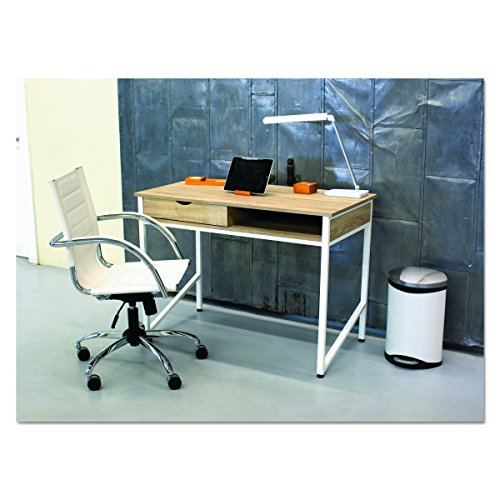 Safco Products 1001WH Vamp LED Modern ABS Desk Lamp with USB Port and Dimmer Switch, White