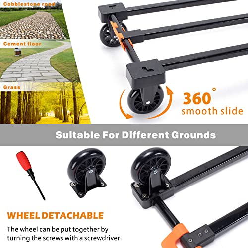 Foldable Shopping cart Utility trolleys, Roller Grocery carts, Outdoor Camping carts, Suitable for Shopping Luggage Tools Office