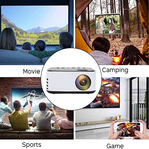 Mini WiFi Projector, 1080P Full HD Portable Movie Projector Vedio Projector Support Wireless Projection Compatible with HDMI, USB, AV, Audio(#2)