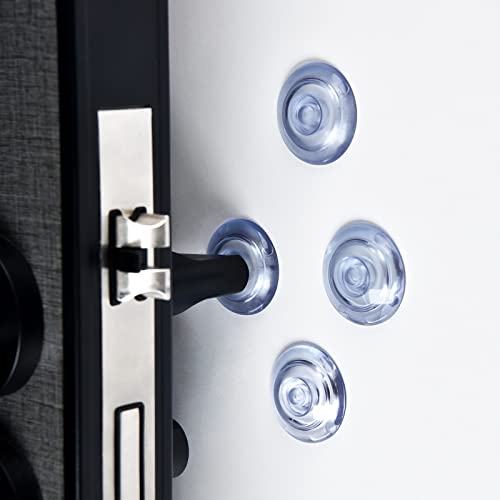 Cabinet Bumper Pads 8 Packs, Clear Adhesive Bumper Pads, Door Stopper Wall Protector, xuenair Rubber Bumper Feet, Adhesive Door Knob Bumper for Wall Fridge Door Stopper
