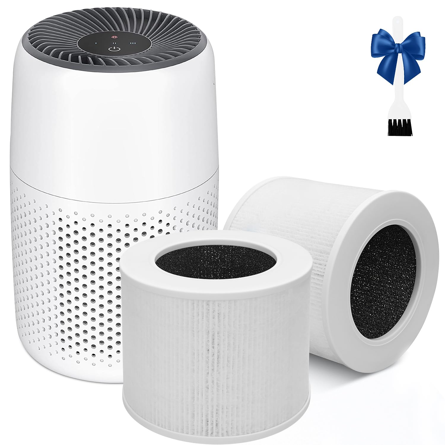 2 Pack Core Mini-RF Filter Compatible with LEVOIT Core Mini Air Purifie, 3-in-1 H13 HEPA High-Efficiency Activated Carbon Pre-filter for LEVOIT Core Mini Replacement Filter, Replace Part Core Mini-RF