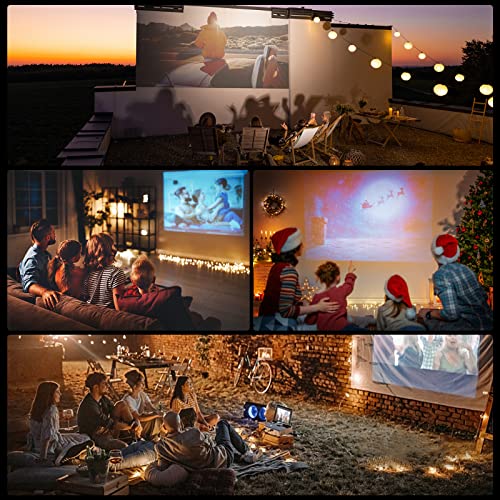 2022 4K FHD 5G WiFi Projector,Bluetooth Projector,4-Point auto Keystone adjustabler, Upgrade 800ANSI 240" Home Theater Video Projector with HDMI, USB, Laptop, iOS & Android Smartphone