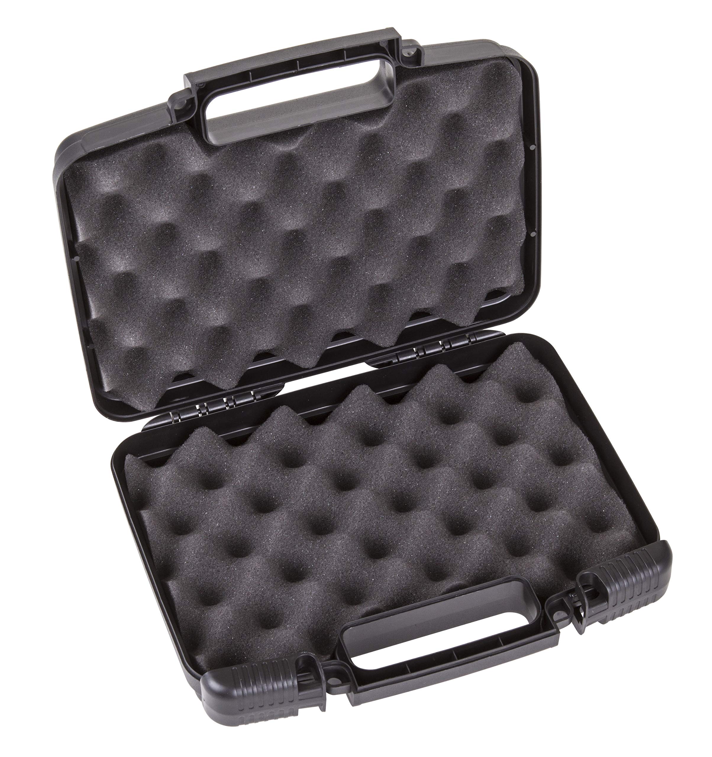 Plano Gun Guard SE Series Single Scoped Pistol Case with Padlock Tabs and Protective Foam Padding, Black & Flambeau Outdoors 1011 Safe Shot 10" Pistol Pack Case, Portable Firearm Storage Accessory