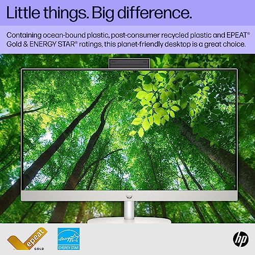 HP 27 inch All-in-One Desktop PC, FHD Display, 13th Gen Intel Core i5-1335U, 16 GB RAM, 512 GB SSD, Intel UHD Graphics, Windows 11 Home, 27-cr0070 (2023)